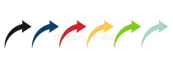 Arrow Icon Set. Arrow Symbols. Arrow of Different Colored Stock Vector ...