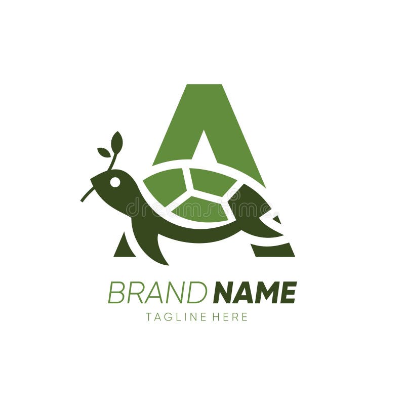 Letter a Turtle Logo Design Vector Icon Graphic Emblem Symbol Image ...