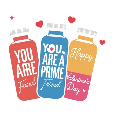 Prime Valentine Gift stock vector. Illustration of greeting - 362184240