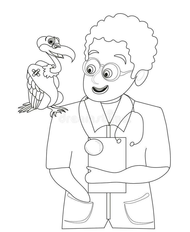 Vet Vector Illustration Clipart Stock Illustration - Illustration of ...