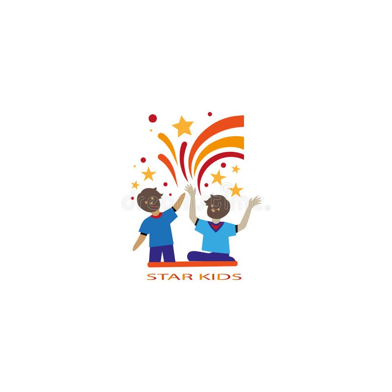 Kids logo icon vector . stock vector. Illustration of banner - 362380350