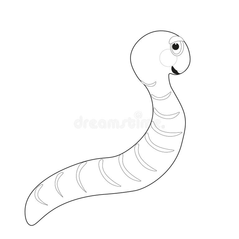 Worm Clipart Black White Stock Illustrations – 260 Worm Clipart Black ...