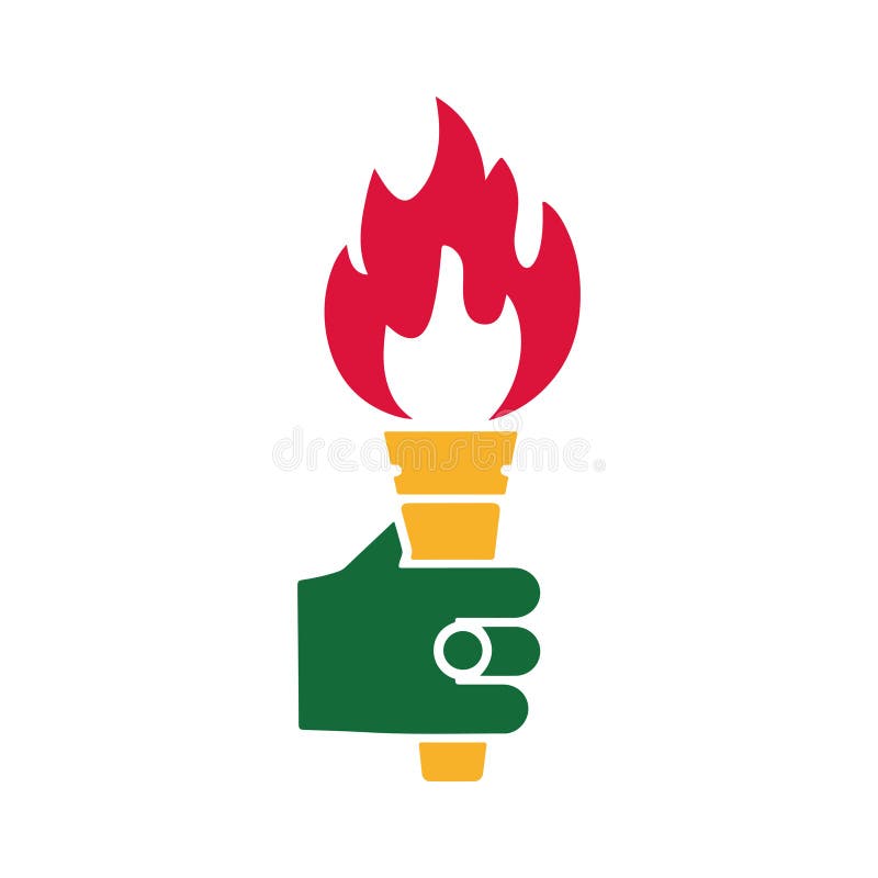 Handheld Torch Light Vector Illustration Stock Vector - Illustration of ...