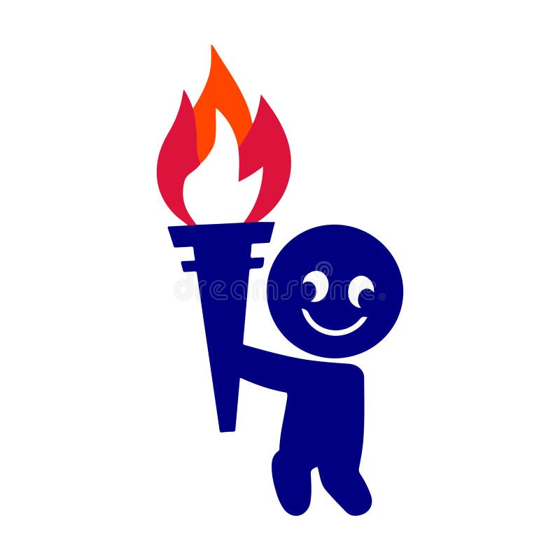 Torch Icon Silhouette Vector Art Stock Vector - Illustration of vector ...