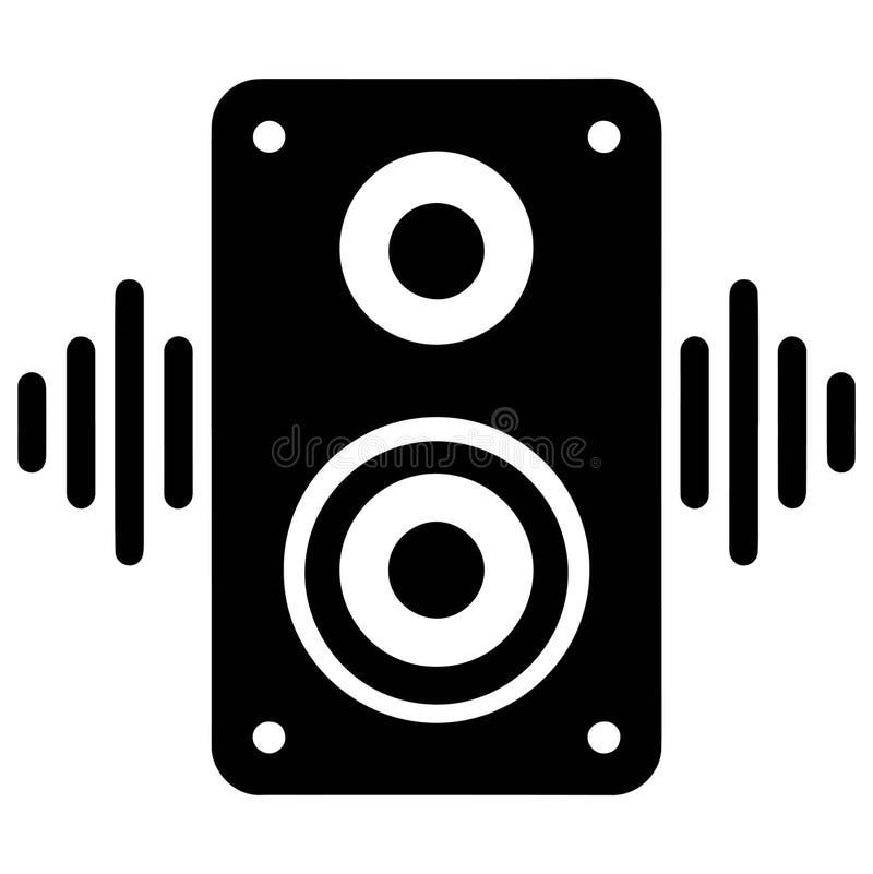 Music speaker icon stock vector. Illustration of design - 362711470