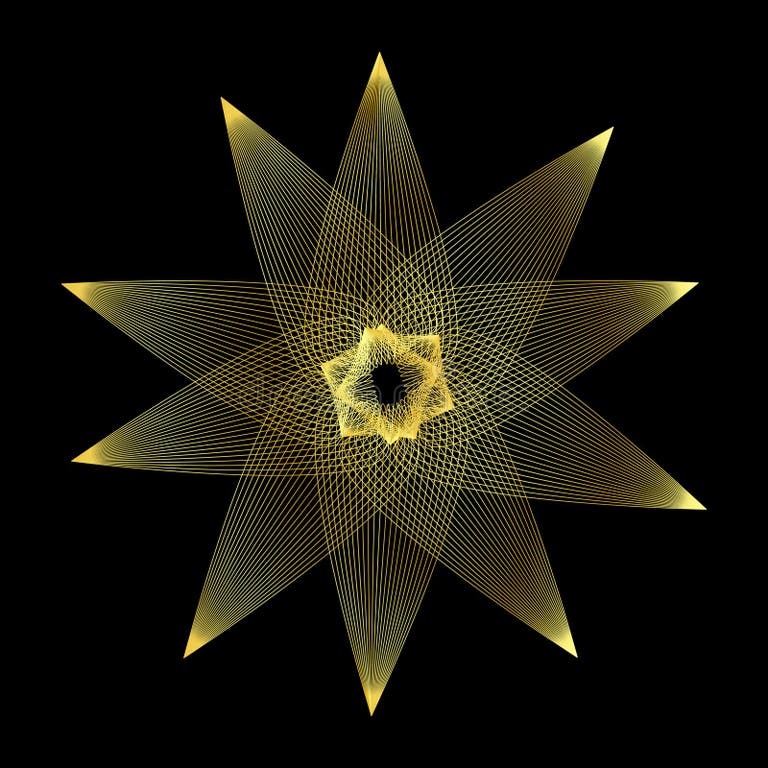 Geometric Star Geometric Abstract Retro Star Shape Set Design Stock ...