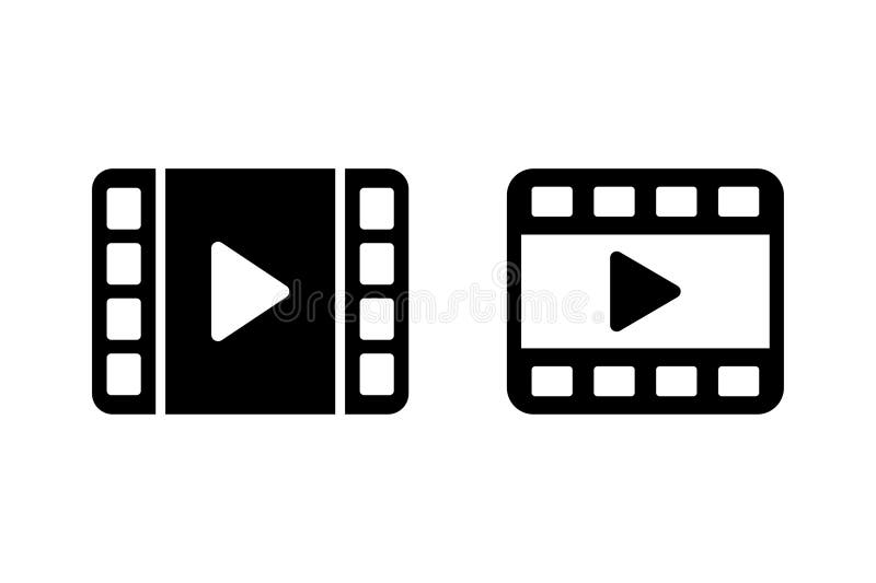 Film Movie Icon Vectors are Trendy. Video Playback Film Stock Vector ...