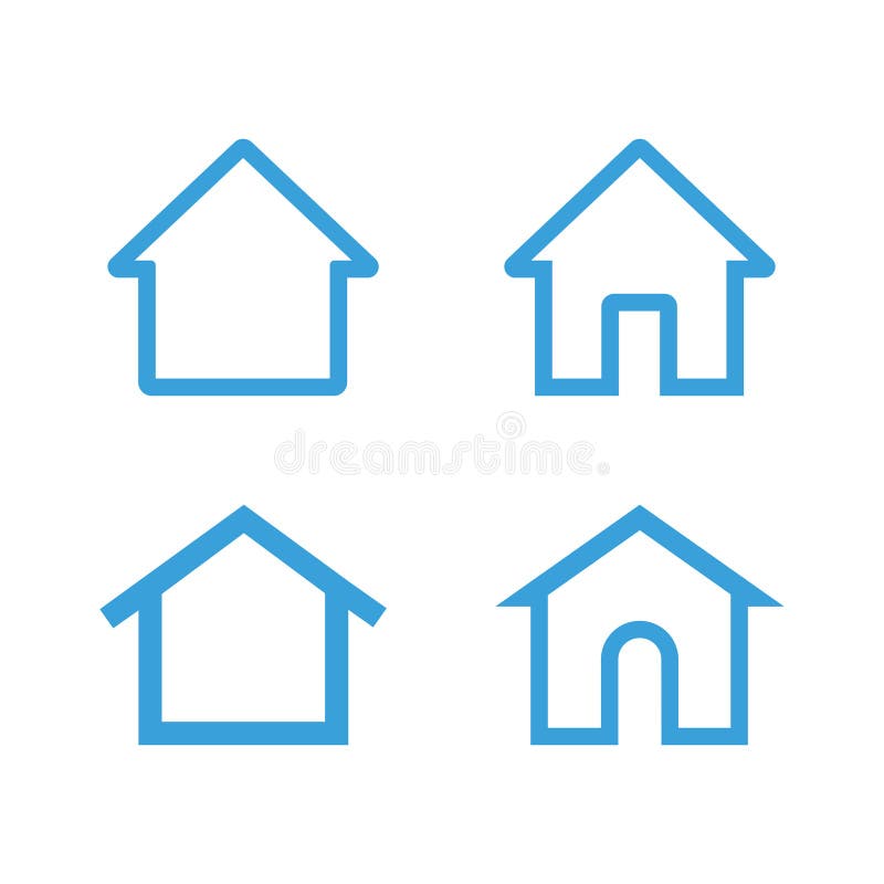 House Vector Icon Set. Home Vector Icon Set. Home Pictogram Stock ...