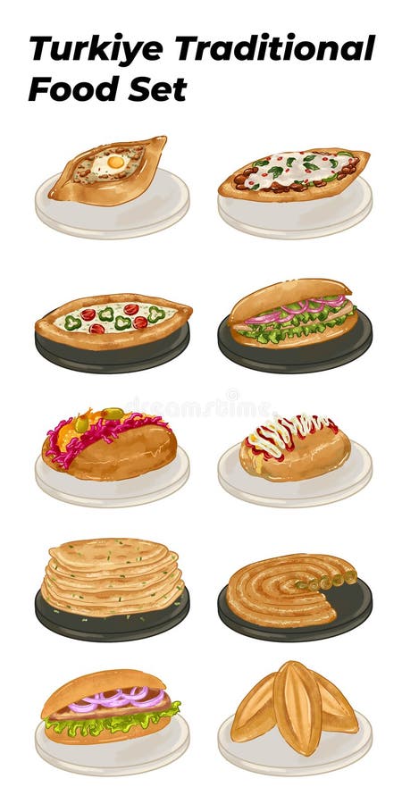 Iconic Dishes Turkiye Collection Turkish Traditional Cuisine ...