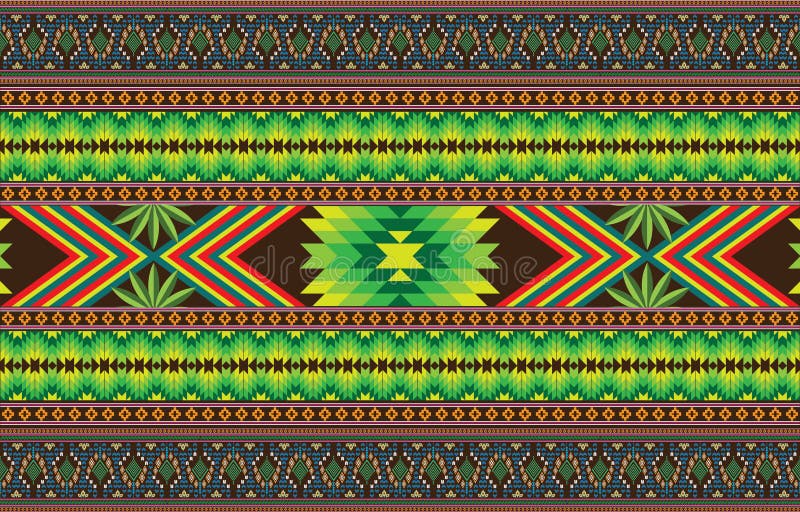 Mayan American Indian Pattern Tribal Ethnic Motifs Geometric Vector ...