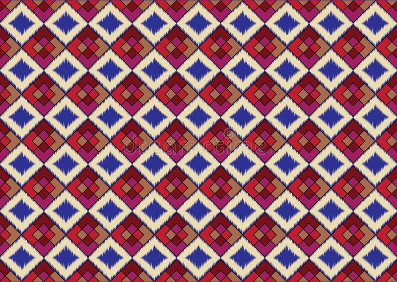 Tribal Ethnic Themes Geometric Seamless Background with a Peruvian ...