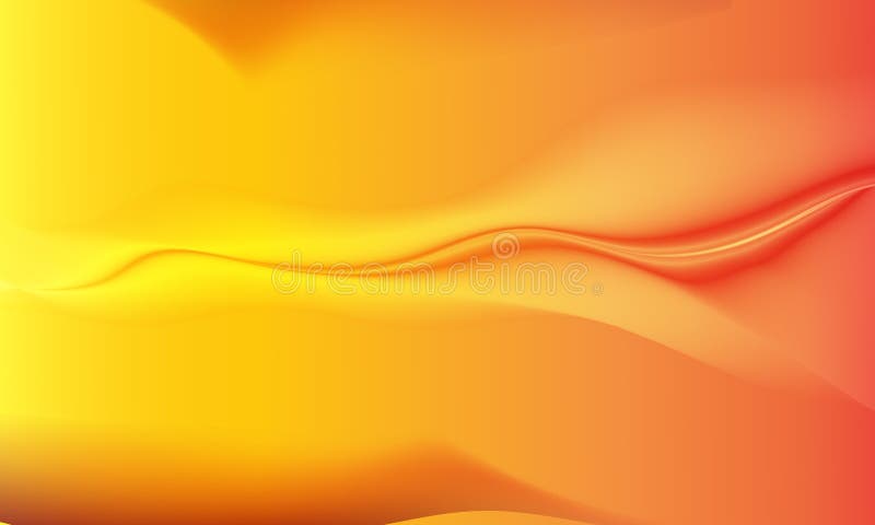 Wavy Glowing Fire Gold Orange Bright Flowing Curve Lines. Gradient ...