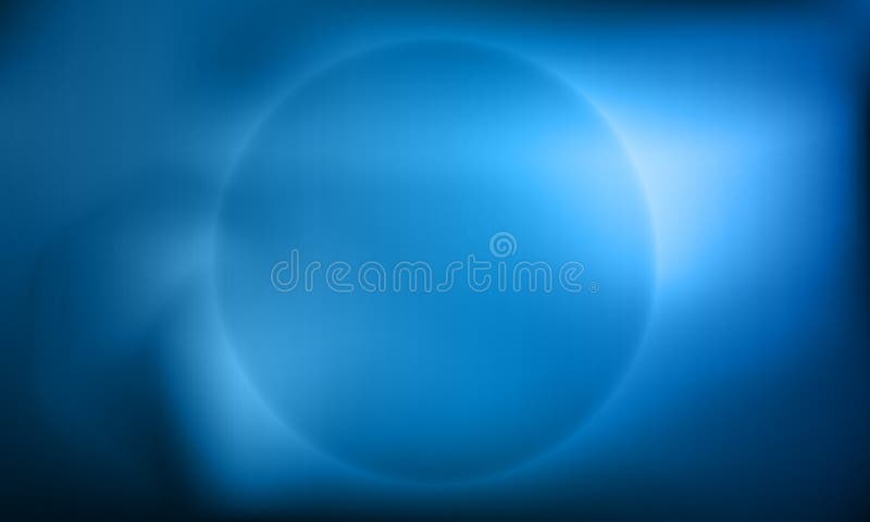 Abstract Blue Gradient Background with Smooth Light Circle Line. Neon ...