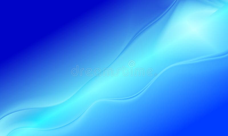 Abstract Background with Smooth Waves in Blue Tones. Light Shine Stock ...