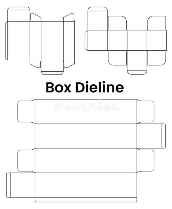 Box Packaging Dieline, Label, Packaging Dieline Design Editable and ...