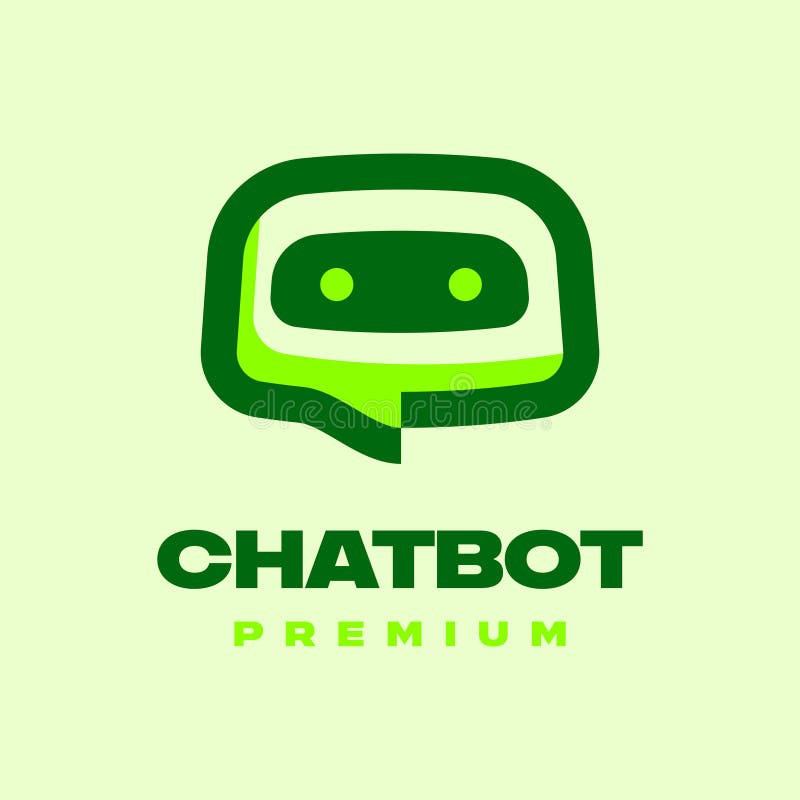 Chat Bot Logo stock illustration. Illustration of bubble - 364316482
