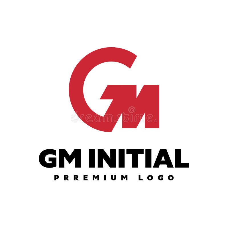 GM Initial Logo stock illustration. Illustration of corporate - 364316494
