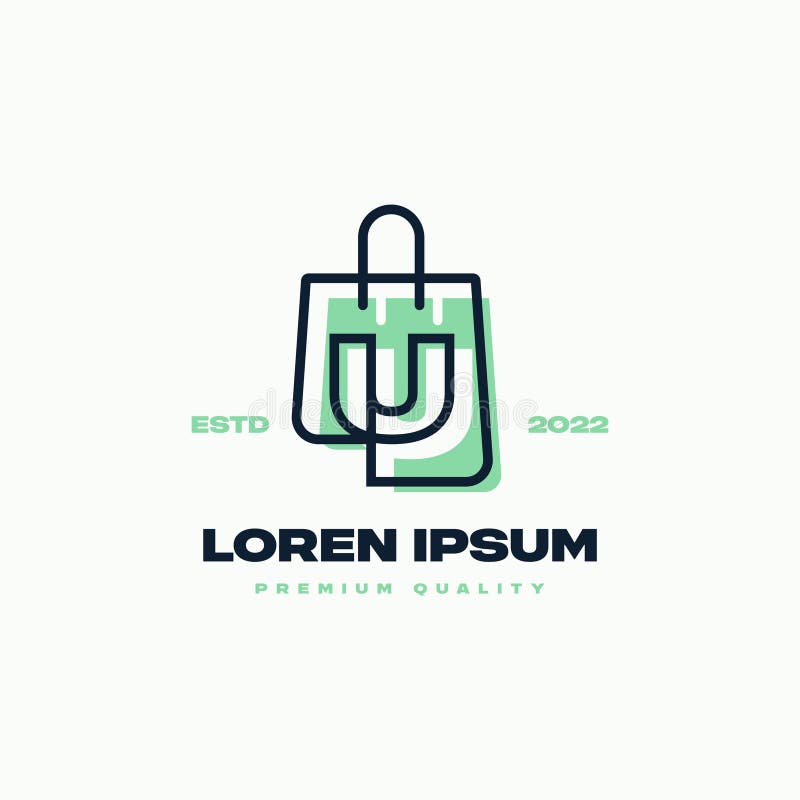 Alphabet U Shop Logo stock illustration. Illustration of concept ...