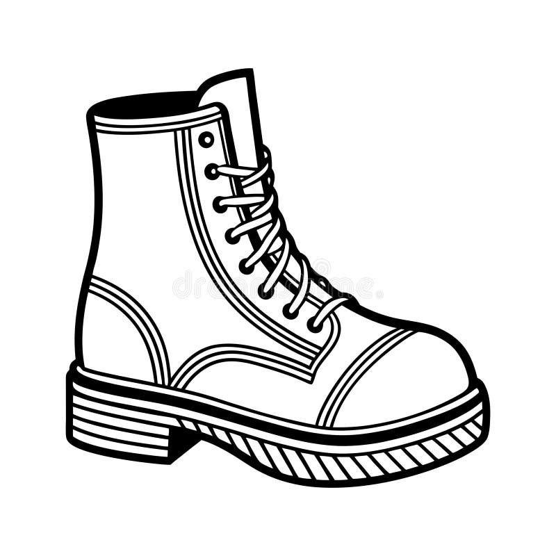 Sketch of a Shoe on a White Background, Vector Illustration Icon Stock ...