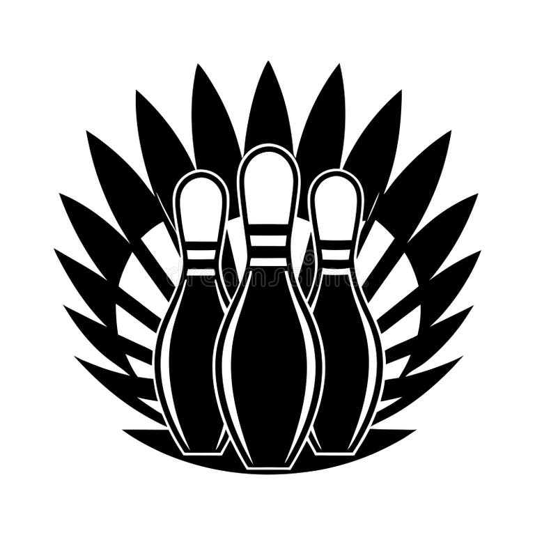 Bowling Pins Sport Game Icon Vector Illustration Design Graphic ...