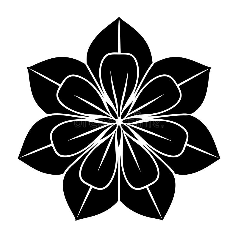 Beautiful Flower Garden Decorative Icon Vector Illustration Design ...