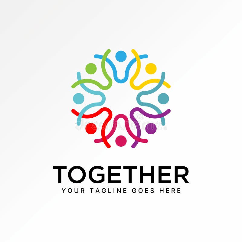 Happy Active Holding Hands People Rotation Partnership Team Success ...