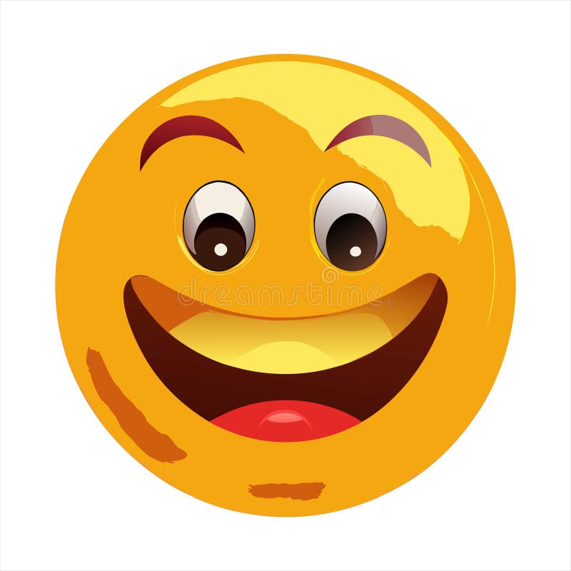 Hyper-realistic Smiling Emoji with Textured Surface. Lifelike 3d Emoji ...