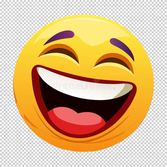 3D Laughing Emoji with Teardrops. Highly Detailed Glossy Laughing Face ...