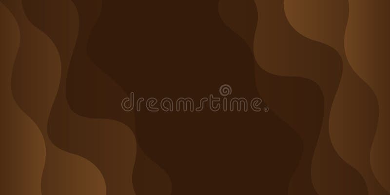 Abstract Dark Brown Fluid Wave Background. Modern Dynamic Wallpaper ...