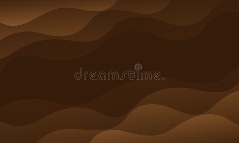 Abstract Dark Brown Fluid Wave Background. Modern Dynamic Wallpaper ...