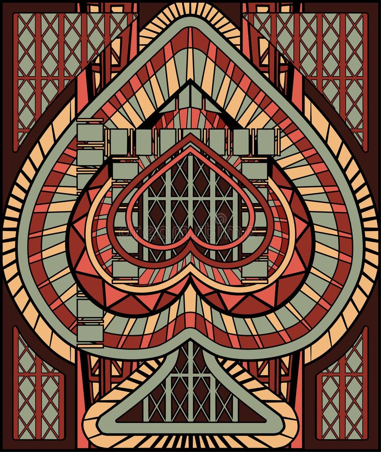 Casino Spades Poker Cards Pin Up Woman Stock Vector - Illustration of ...