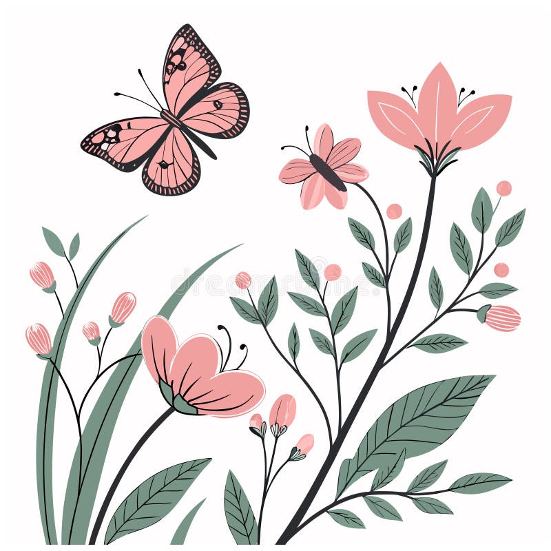 A Bright and Refreshing Spring Vector Illustration Stock Vector ...