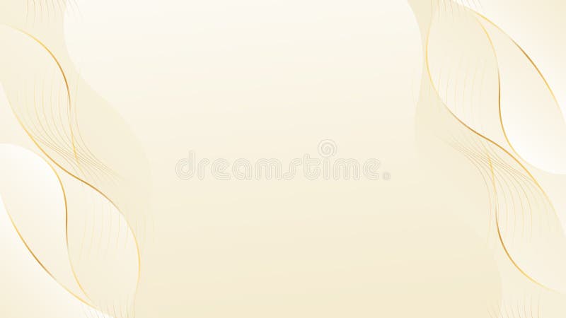 Abstract Beige Luxury Background with Gold Lines. Elegant Wave Modern ...