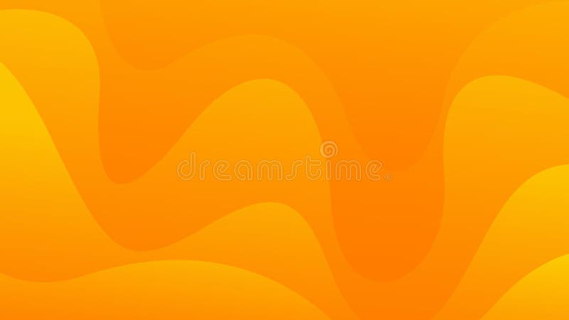 Bright Orange-yellow Gradient Abstract Fluid Wave Background. Modern ...