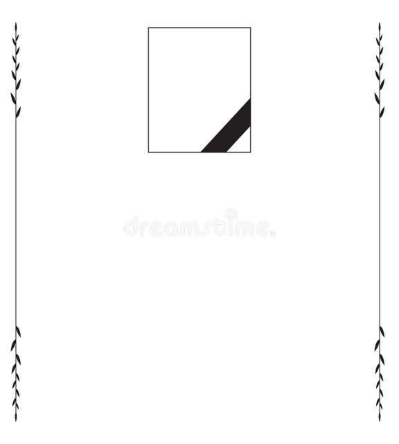 Memorial Invitation Card Illustration with Blank Area for Text Stock ...