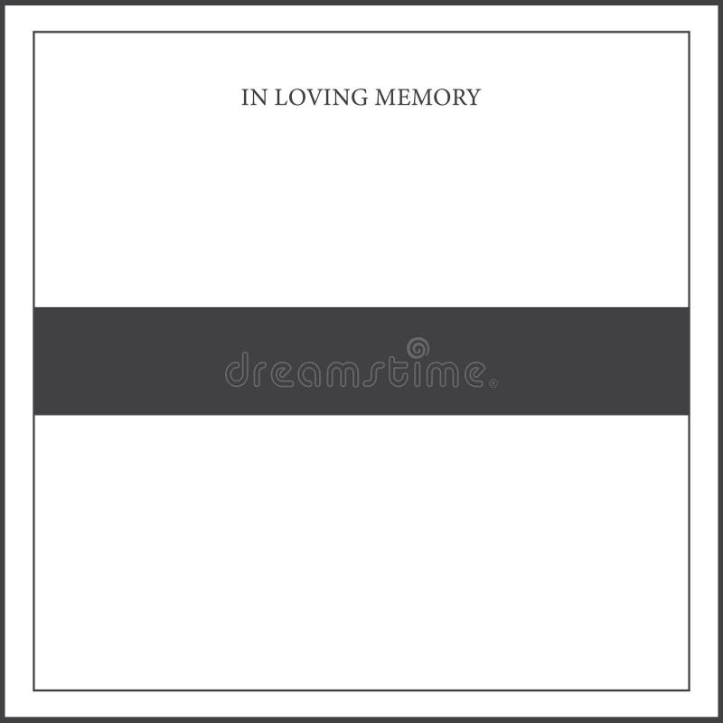 A Final Goodbye: Memorial Invitation Template Illustration with Empty ...