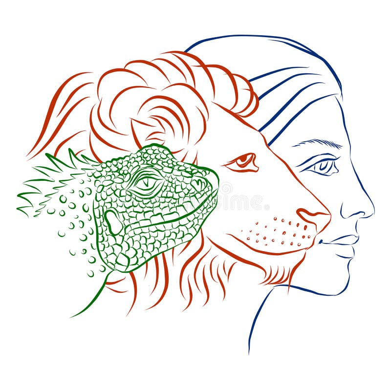 MacLean S Triune Brain Concept. Colorful Visual Illustration Stock ...