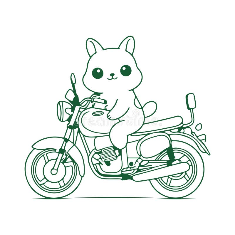 Cafe Racer Silhouette Vector Artwork Stock Vector - Illustration of ...