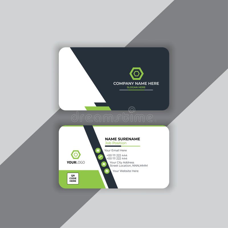 Professional Business Branding Card with Bold Design. Simple and Clean ...