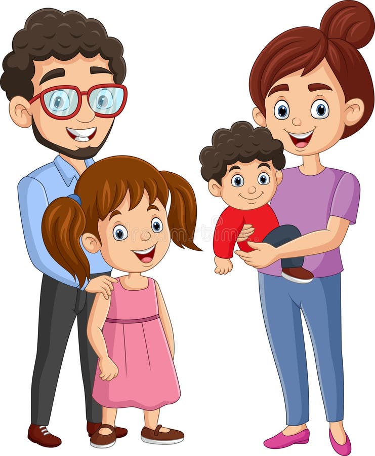 Family Members Cartoon Stock Illustrations – 3,986 Family Members ...