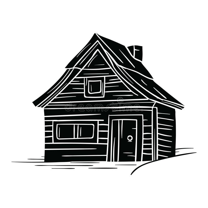 Hand drawing home vector. stock vector. Illustration of symbol - 366539464