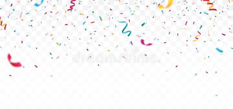 Abstract Colorful Confetti Banner Background. Birthday, Holiday ...