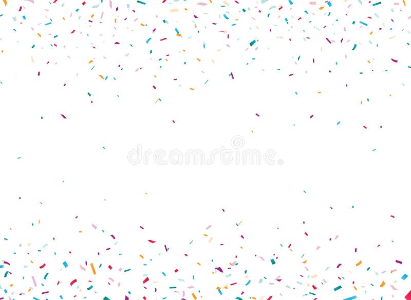 Abstract Colorful Confetti Banner Background. Birthday, Holiday ...