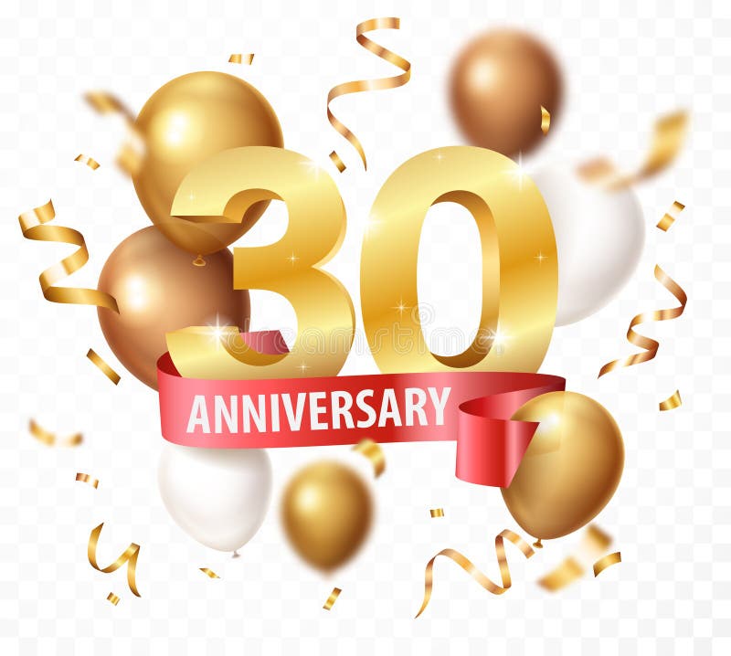 Anniversary Celebrations, 3d Gold Numbers with Award Confetti and ...