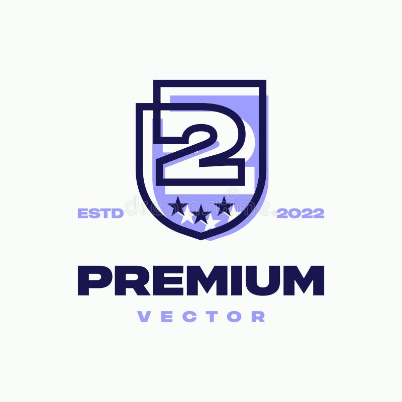 Numeric 2 Shop Logo stock illustration. Illustration of delivery ...