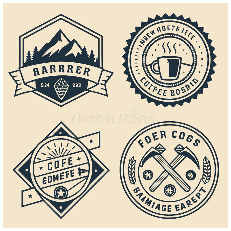 Retro-style Logo Templates Ideal for Branding and Promotional Materials ...