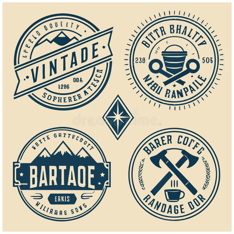 Retro-style Logo Templates Ideal for Branding and Promotional Materials ...