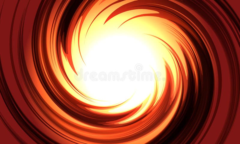 Colorful Dark Orange Swirling Cyclone Background with Space. Shiny Gold ...