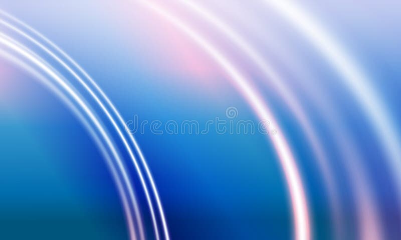 Bright Line Light on Blue Background. Smooth Curve Motion Stock Vector ...