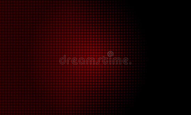 Dark Red Tech Minimal Background with Abstract Stripes and Dots. Stock ...